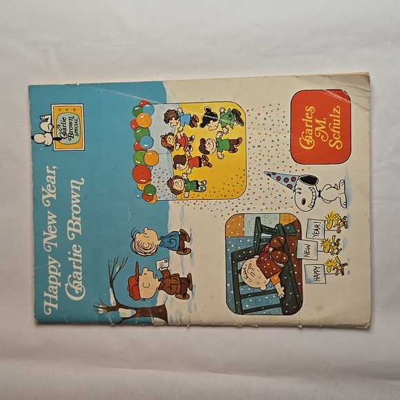 Vintage | Other | Vintage 986 Happy New Year Charlie Brown Random House ...